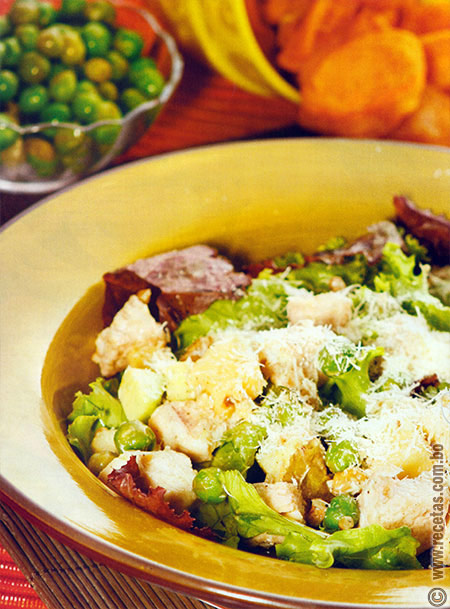 Ensalada de pollo primavera | Entradas con Pollo | Recetas